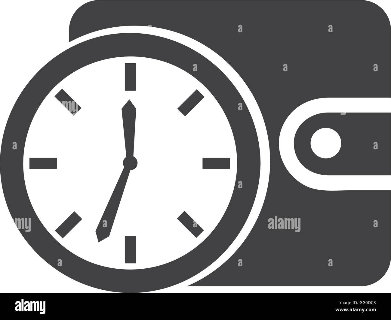 time clock watch icon Stock Vector Image & Art - Alamy