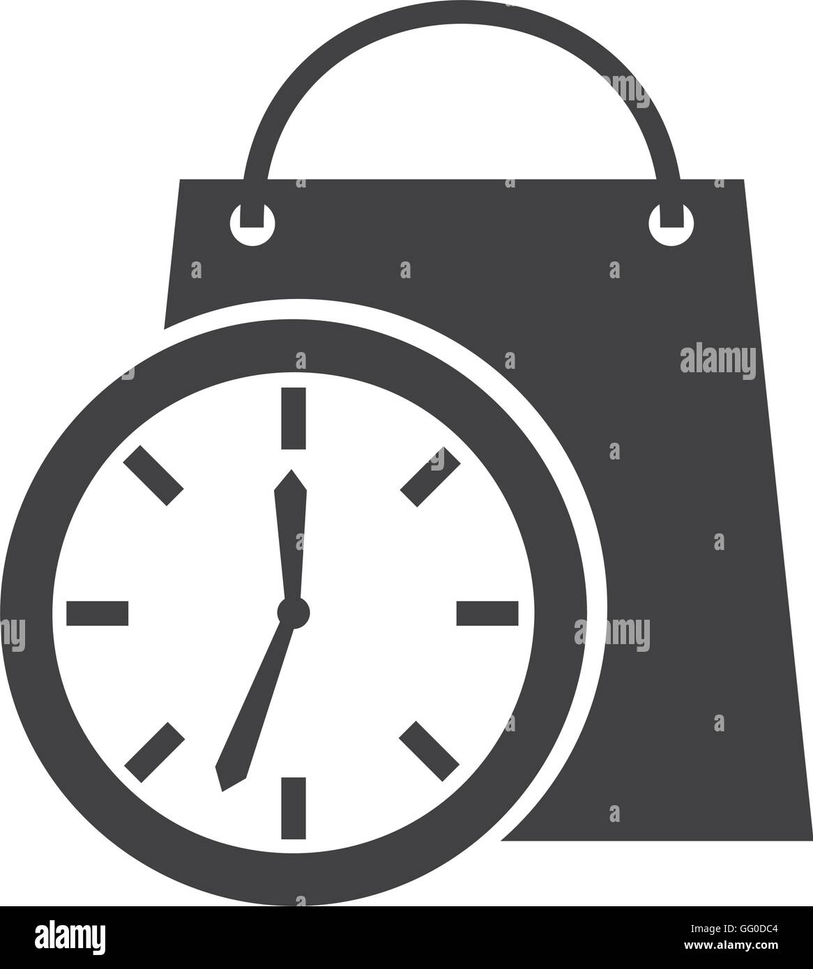 time clock watch icon Stock Vector Image & Art - Alamy