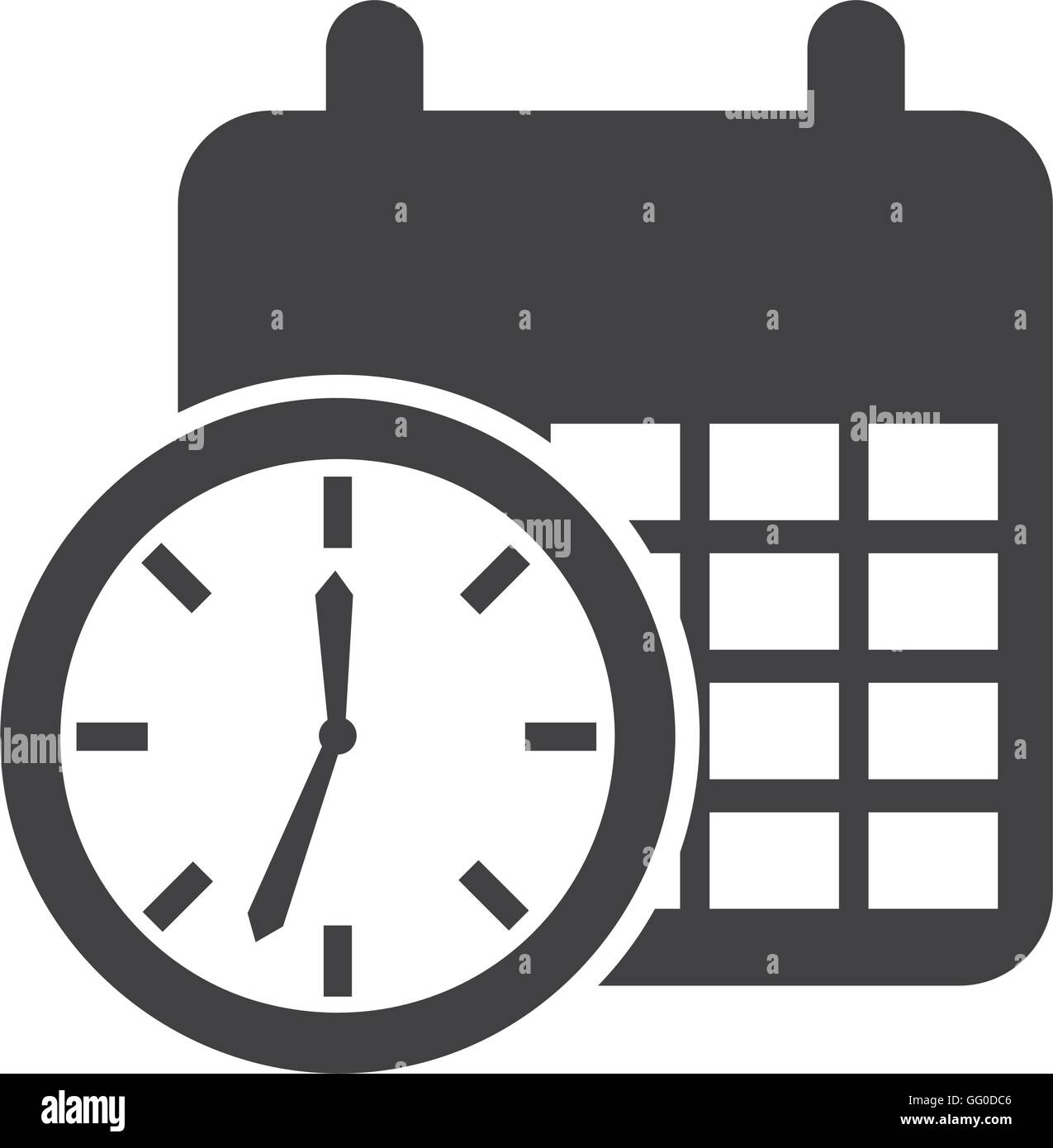 time clock watch icon Stock Vector Image & Art - Alamy