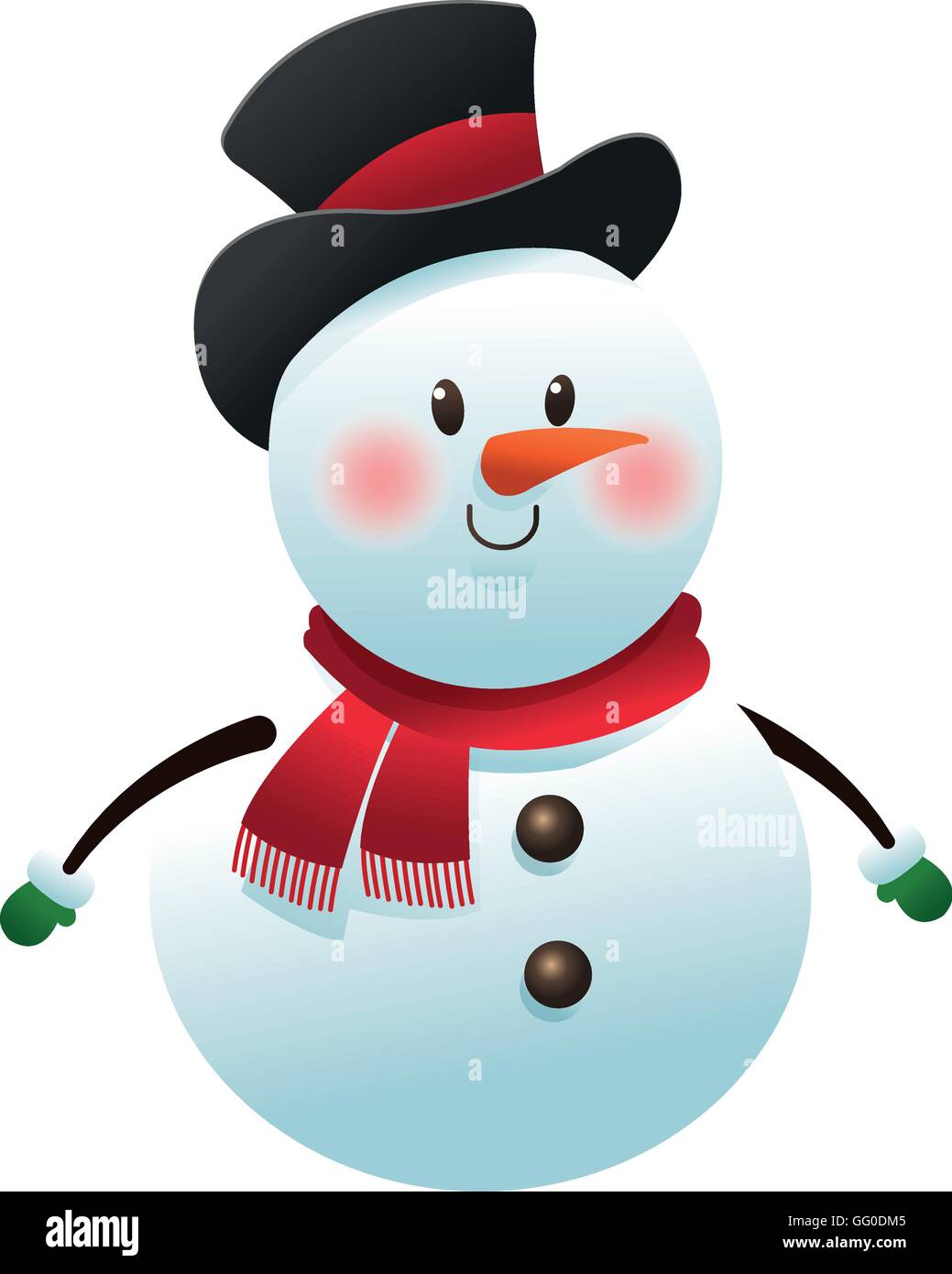 Snowman raising arms hi-res stock photography and images - Alamy