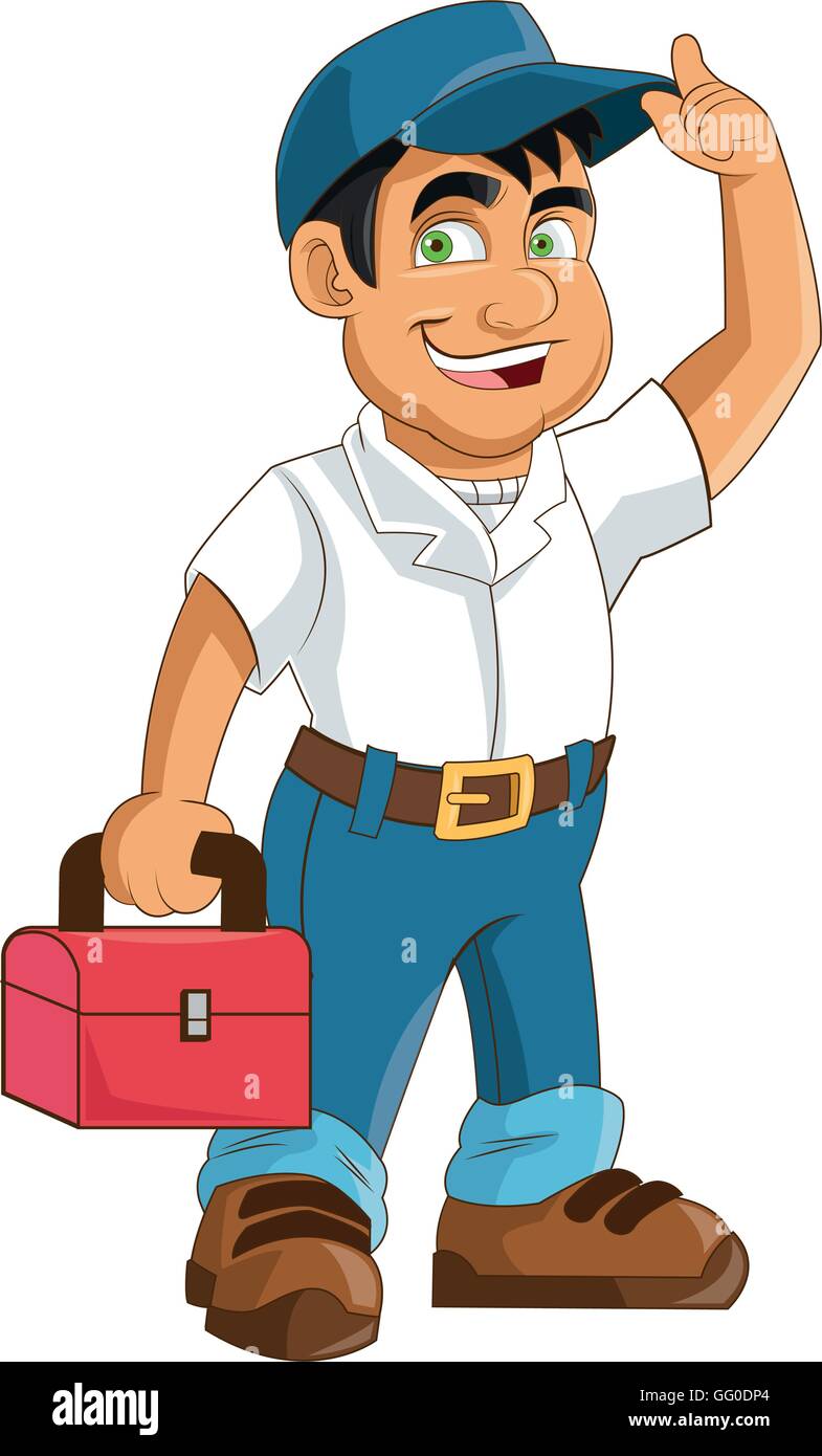 Builders toolbox Stock Vector Images - Alamy