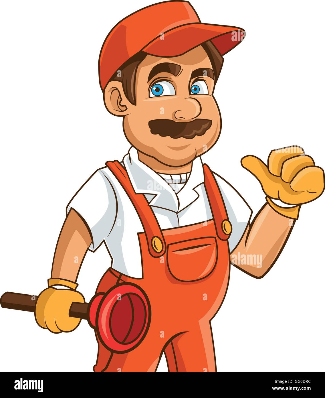 Engineer architect worker holding Stock Vector Images - Alamy