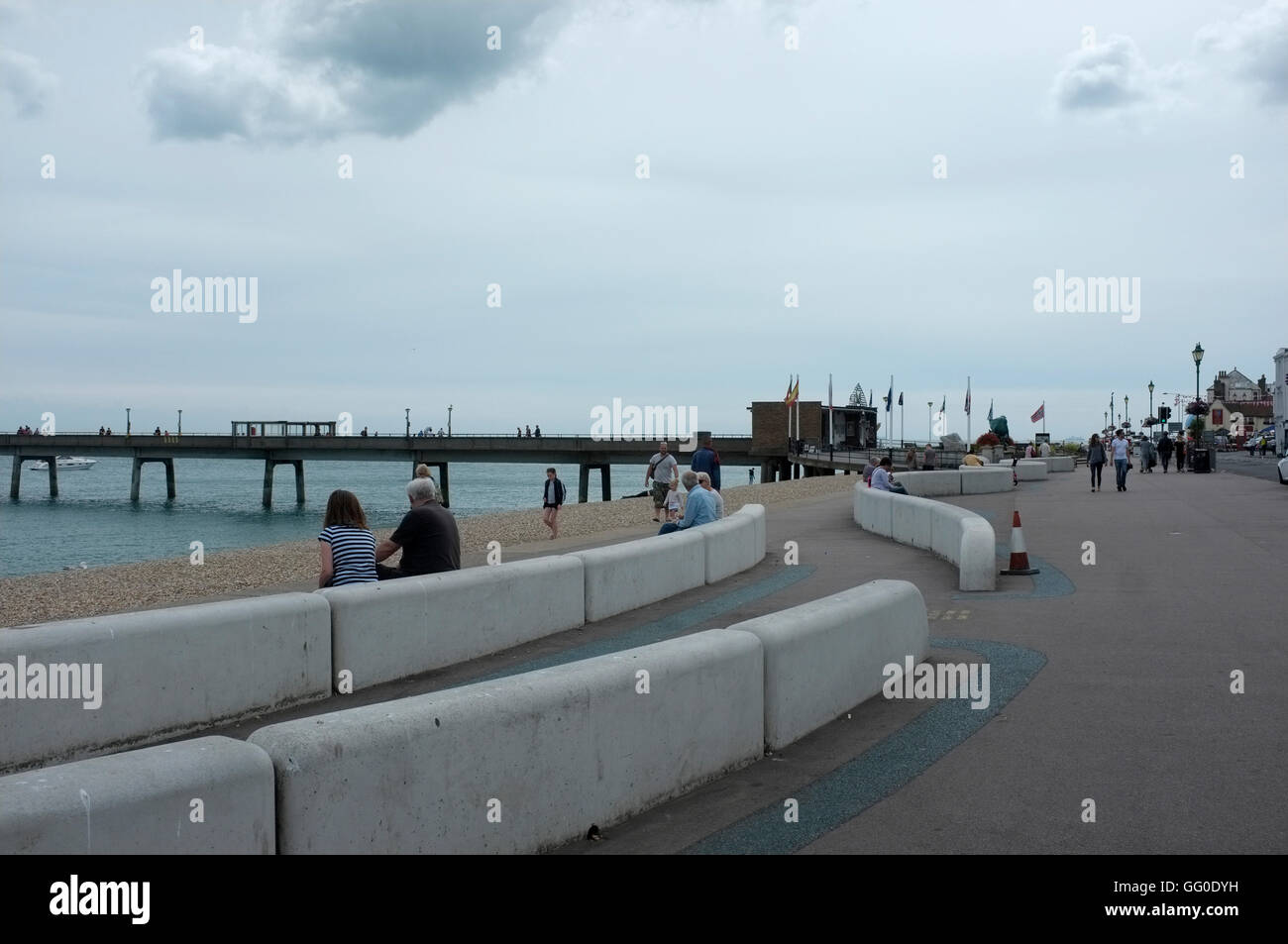 kent coastal town of deal which lies on the english channel uk august ...
