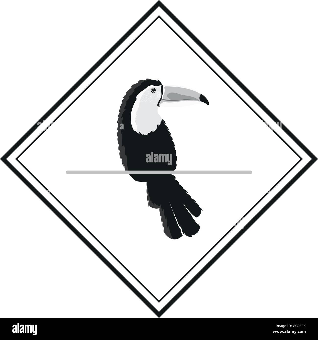 single toucan emblem icon Stock Vector Image & Art - Alamy