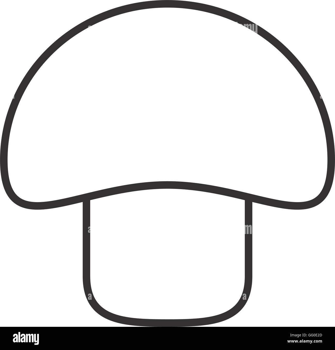 single mushroom icon Stock Vector Image & Art - Alamy