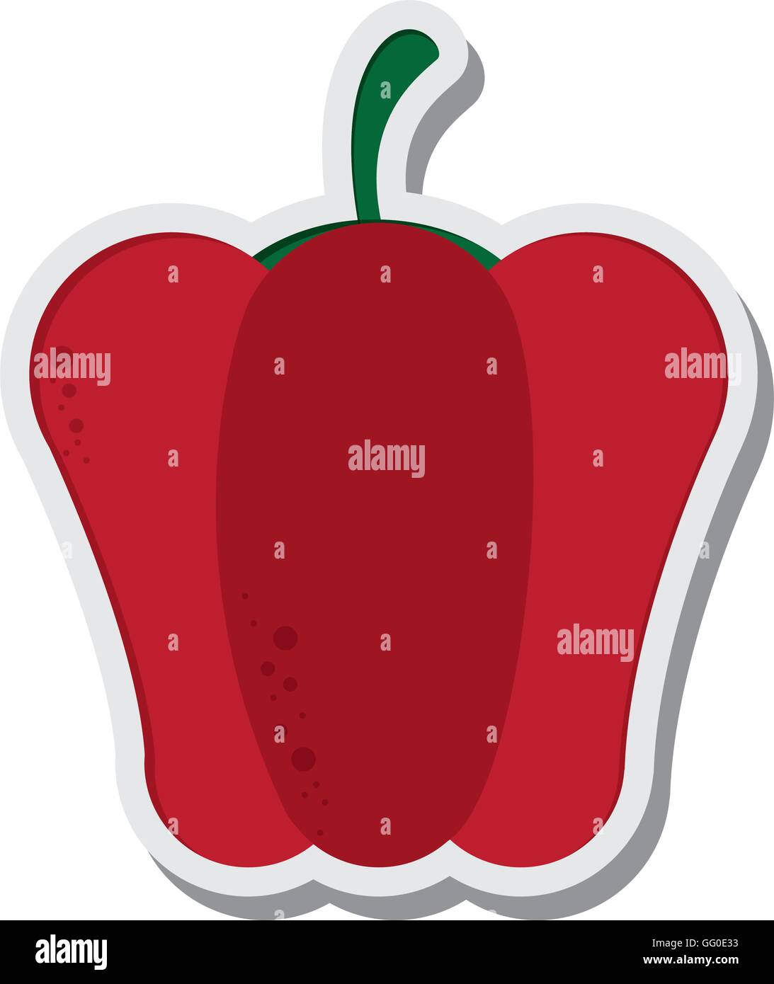 whole bell pepper icon Stock Vector Image & Art - Alamy