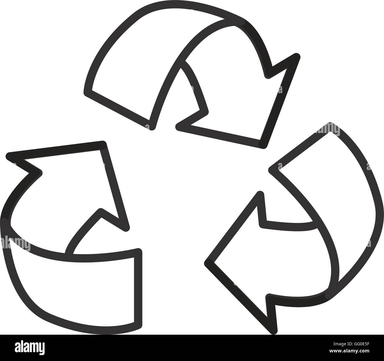 recycle arrows icon Stock Vector Image & Art - Alamy