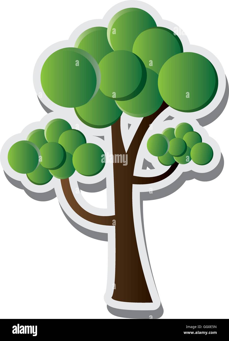 single tree icon Stock Vector Image & Art - Alamy