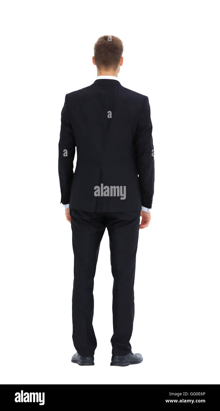 Business man. Back side Stock Photo - Alamy