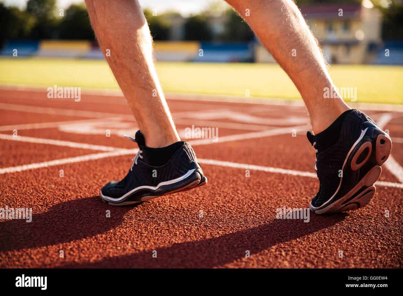 Caucasian sprinter one man hi-res stock photography and images - Alamy