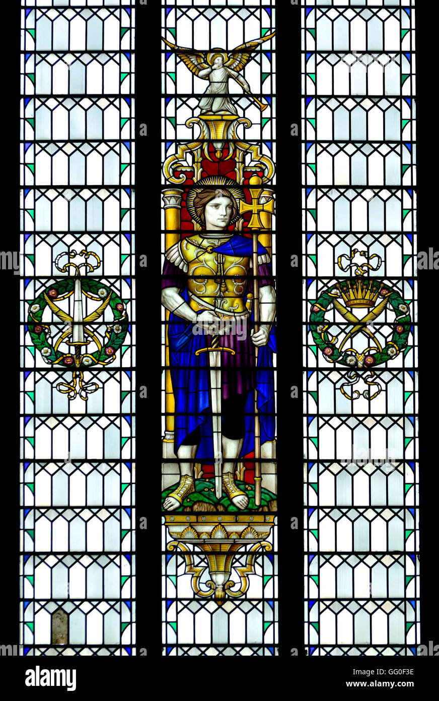 London, England, UK. Church of St Alban the Martyr, Holborn. Stained ...