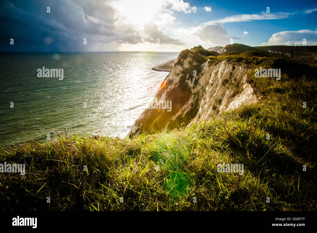White cliffs of Dover landscape photo Stock Photo - Alamy