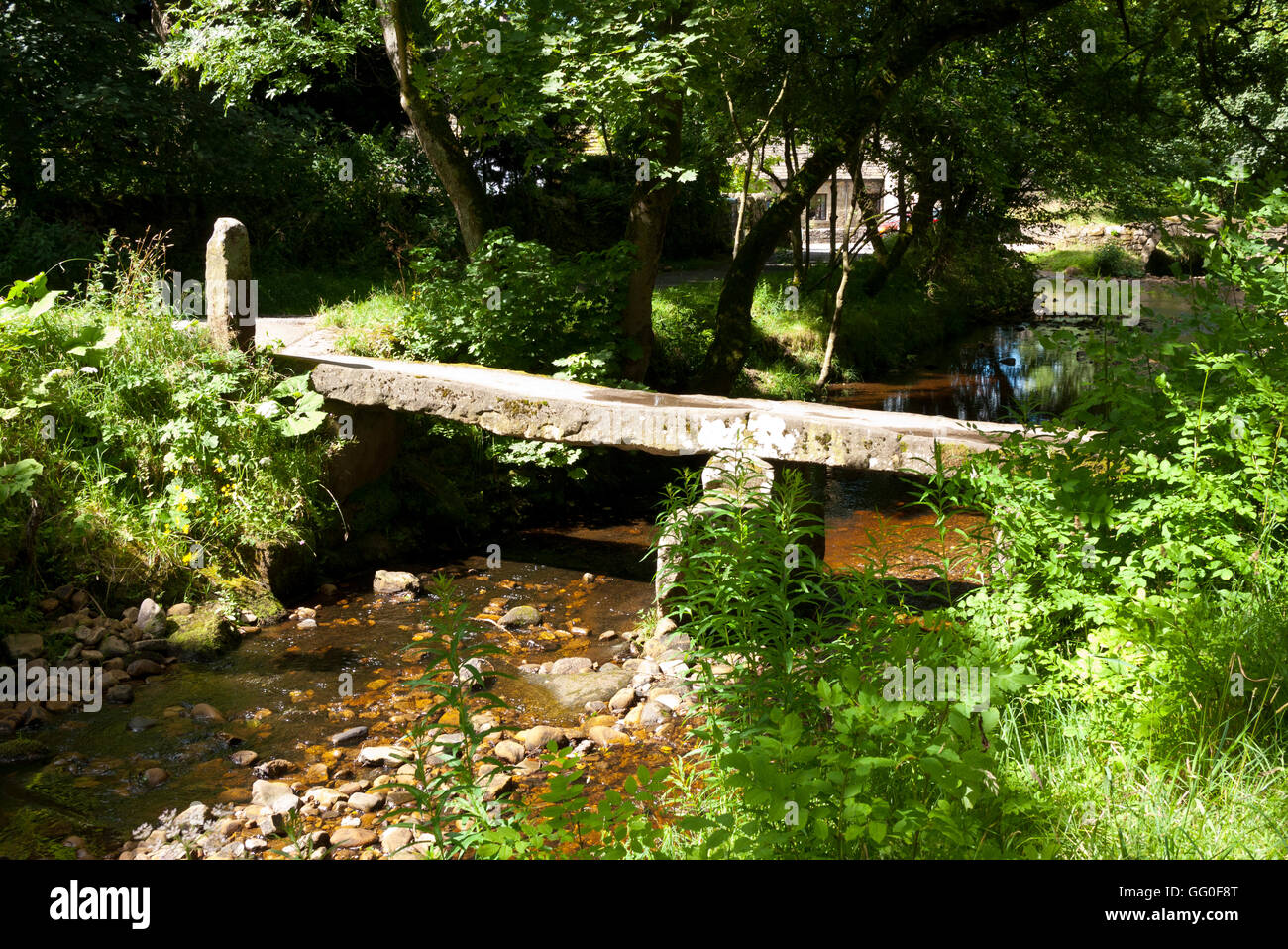The clapper bridge, wycoller hi-res stock photography and images - Alamy