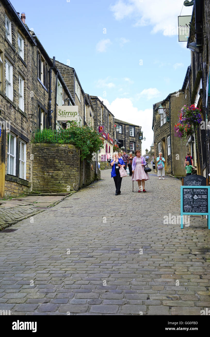 Haworth village, Haworth, West Yorkshire, UK Stock Photo - Alamy