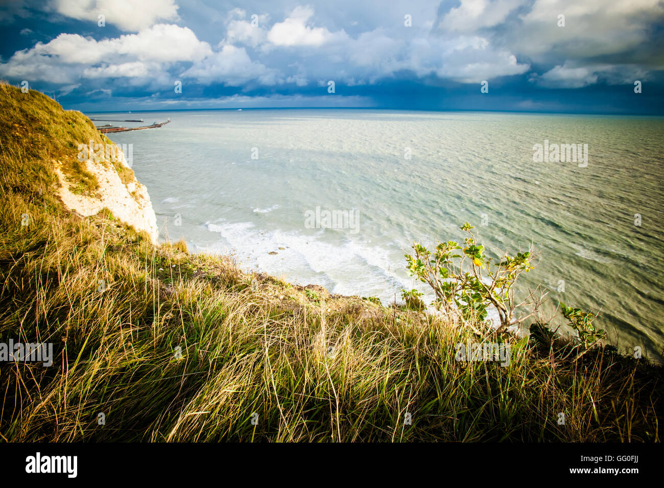 White cliffs of Dover landscape photo Stock Photo - Alamy