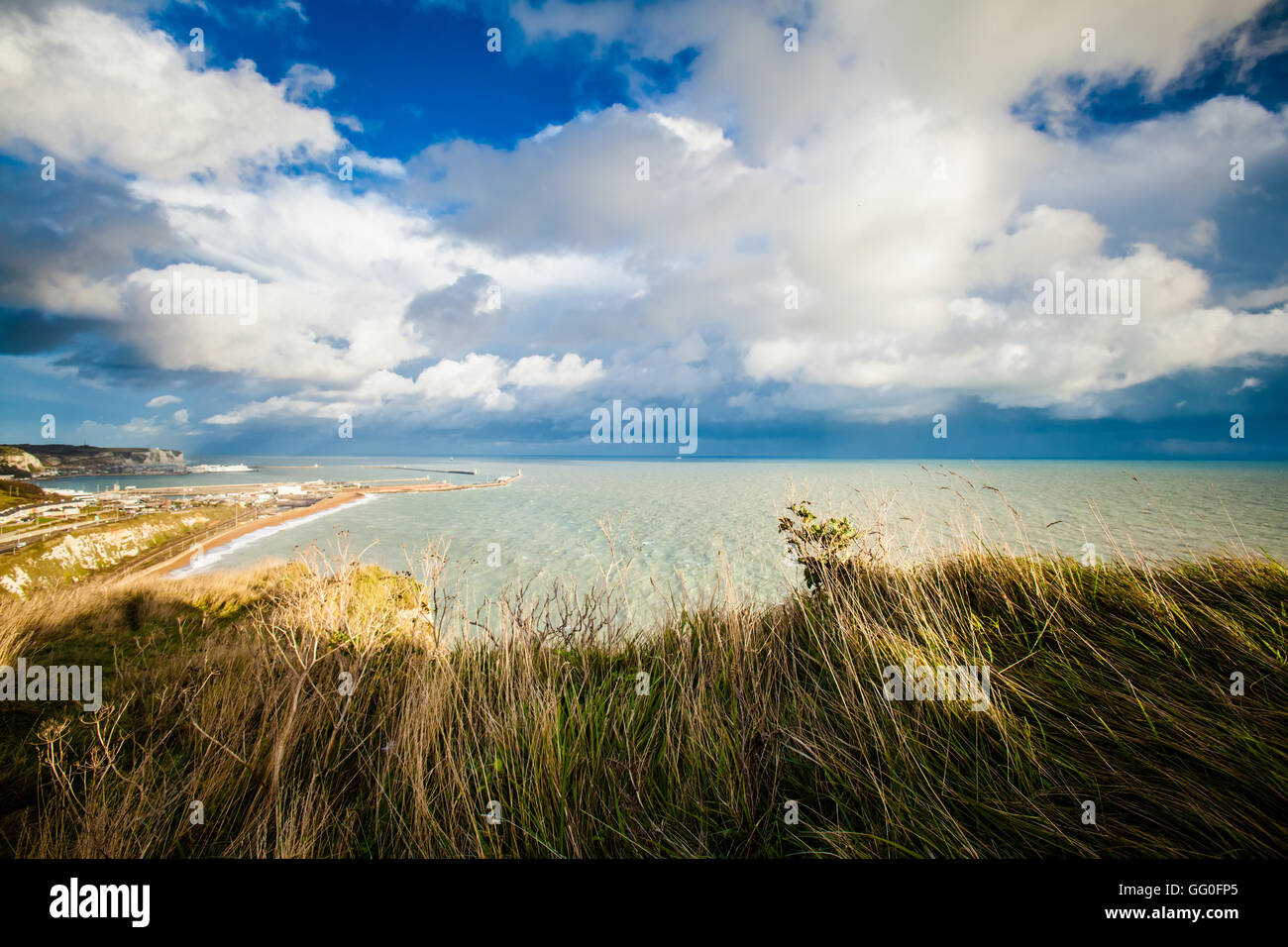 White cliffs of Dover landscape photo Stock Photo - Alamy