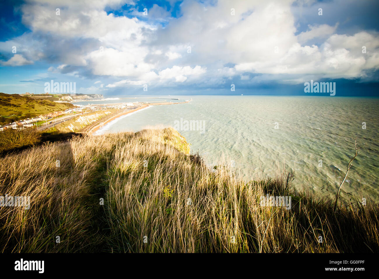 White cliffs of Dover landscape photo Stock Photo - Alamy