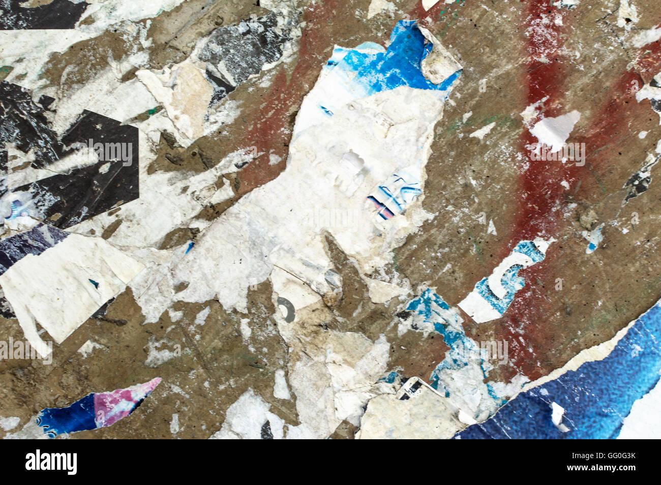 Torn posters grunge textures and backgrounds Stock Photo - Alamy