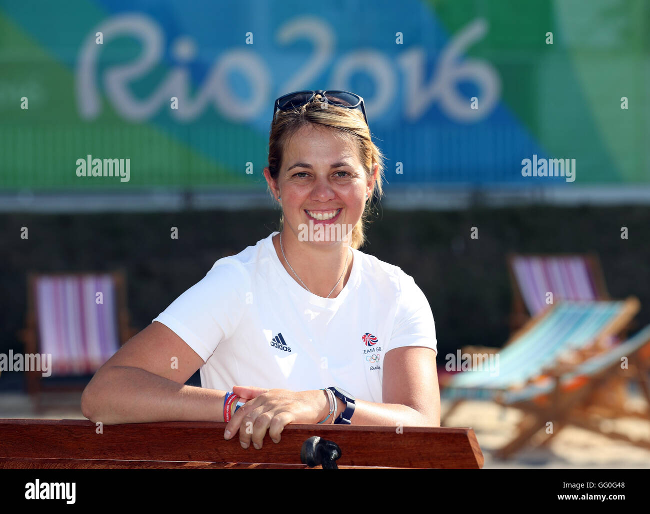 Team GB's Kitty King ahead of the Rio Olympic Games, Brazil Stock Photo ...