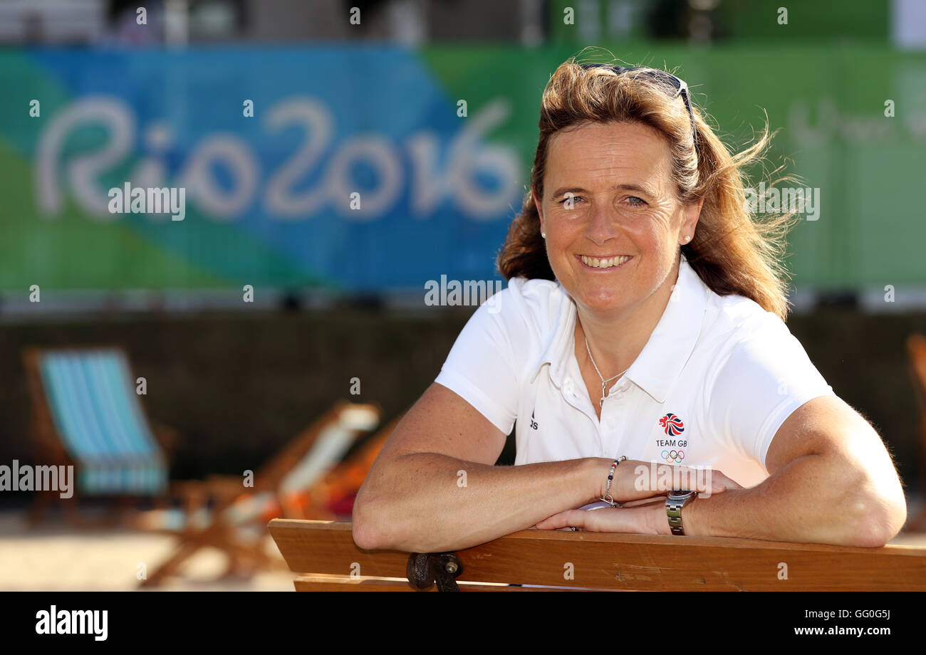 Team GB's Pippa Funnell ahead of the Rio Olympic Games, Brazil Stock ...