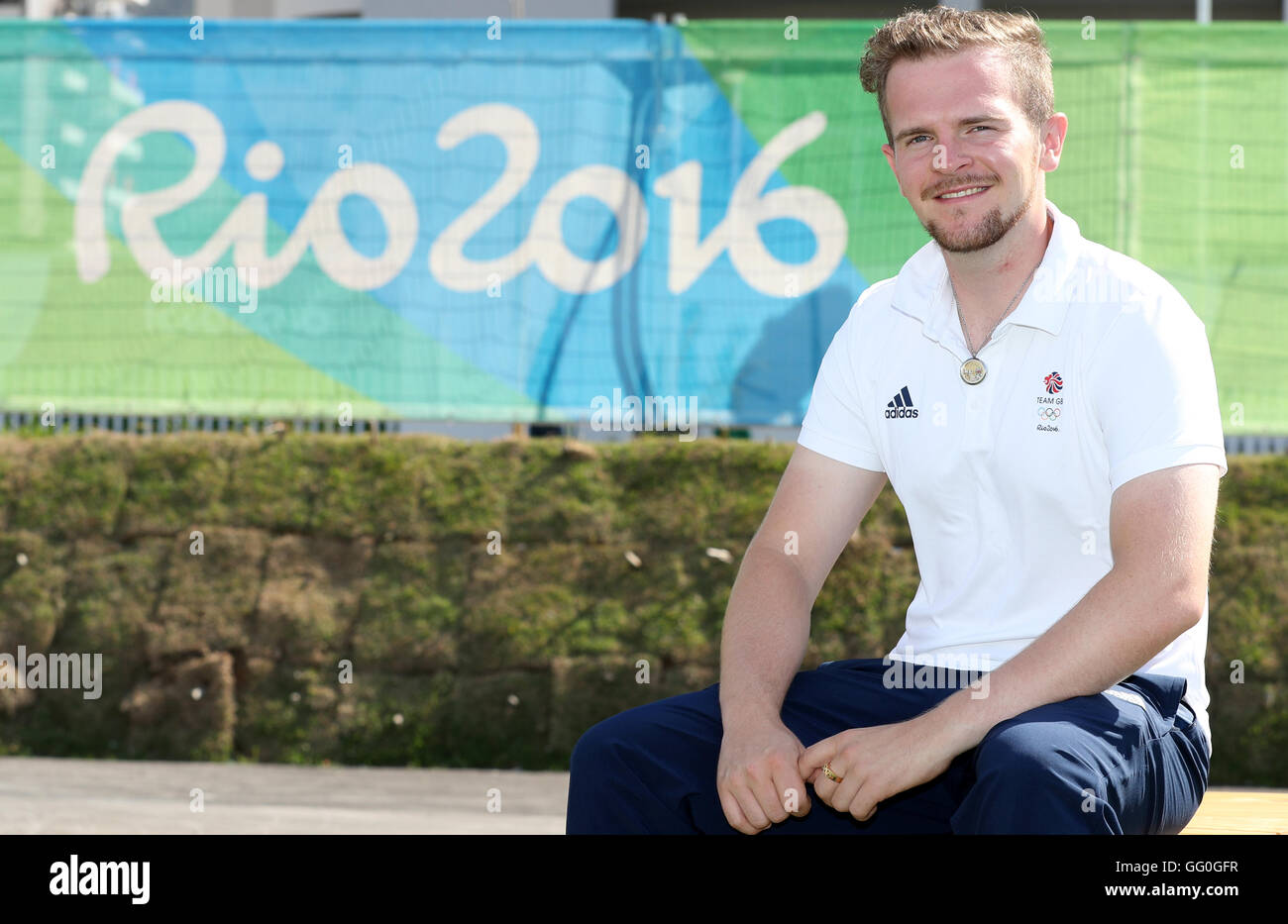 Archer Patrick Huston during a photocall at the Athletes Village ahead ...