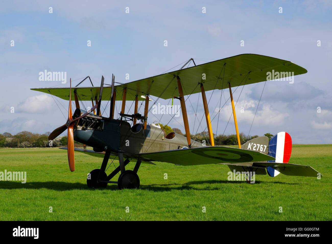 RAF Be2e replica at Stow Maries Essex Stock Photo - Alamy