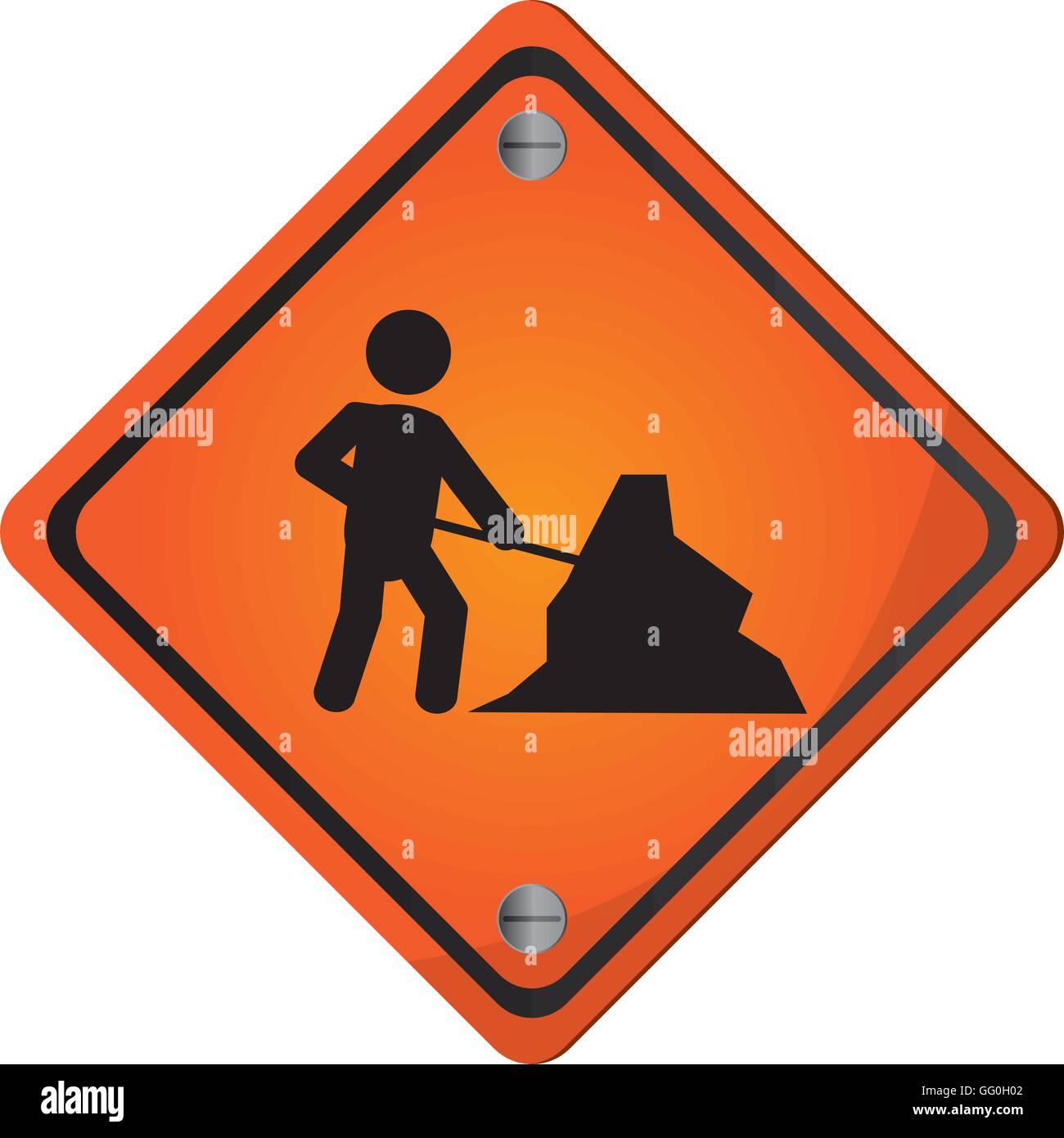 men at work traffic sign icon Stock Vector Image & Art - Alamy