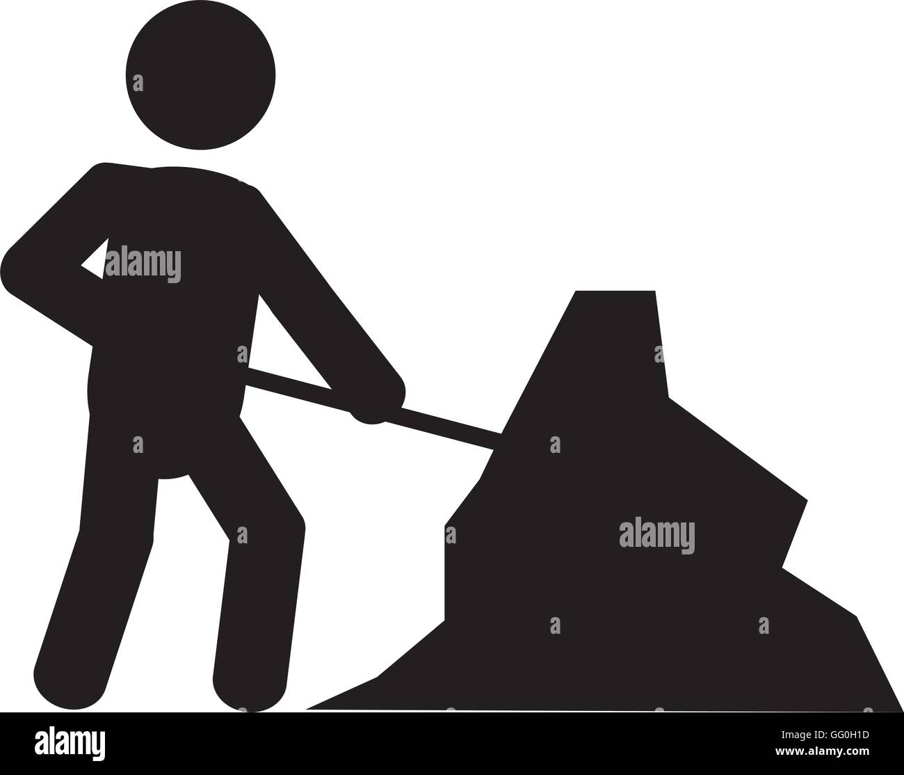 men at work traffic sign icon Stock Vector Image & Art - Alamy