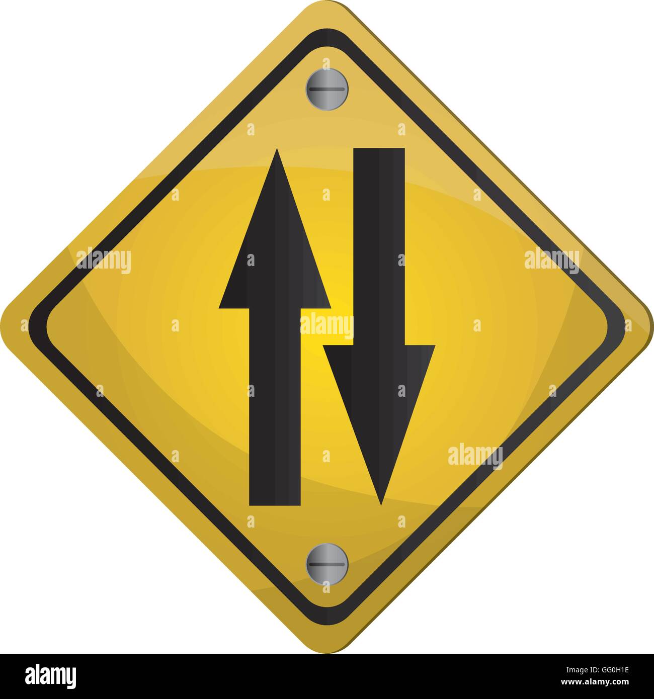 two way street traffic sign icon Stock Vector Image & Art - Alamy