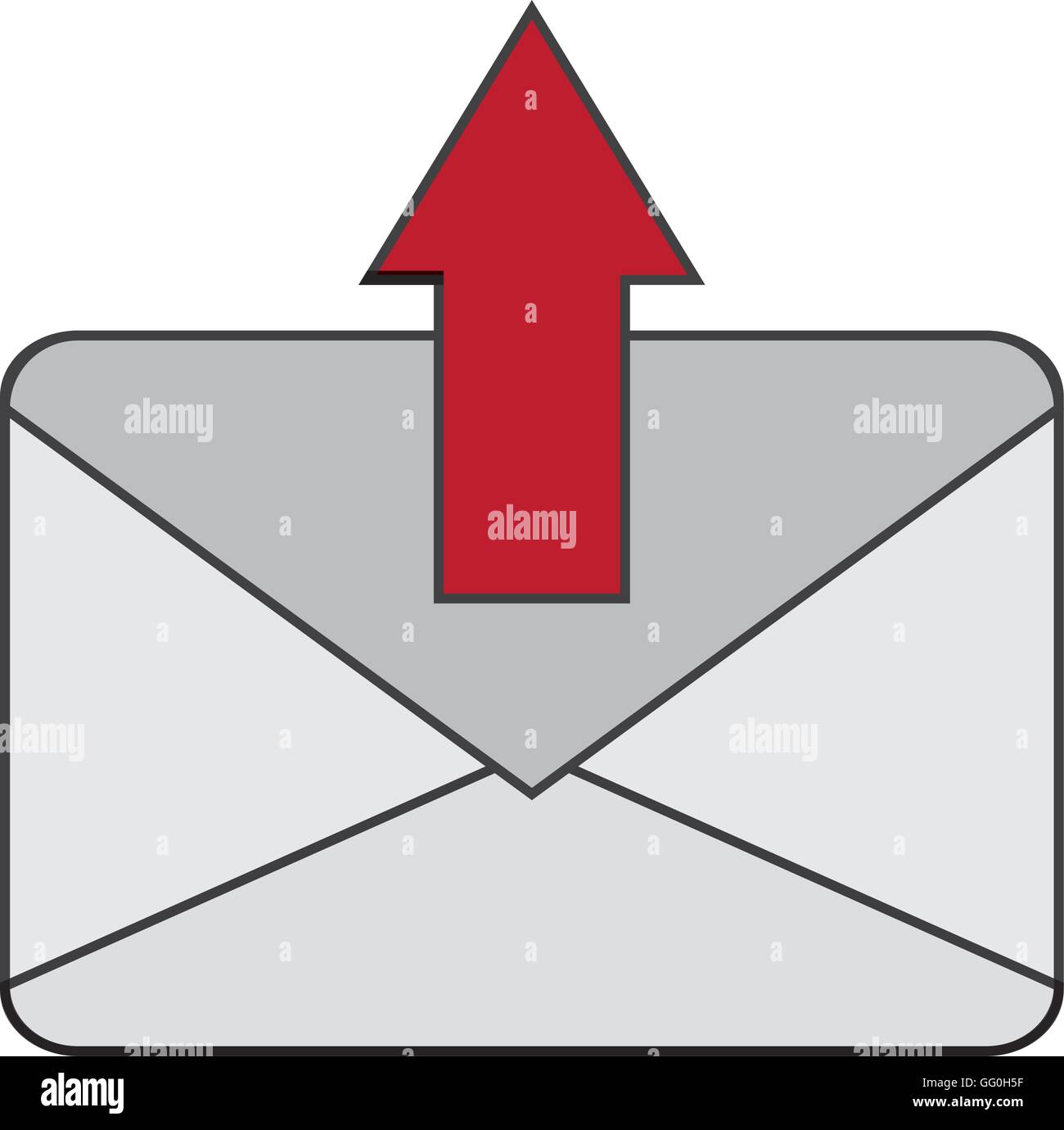 envelope with arrow icon Stock Vector Image & Art - Alamy