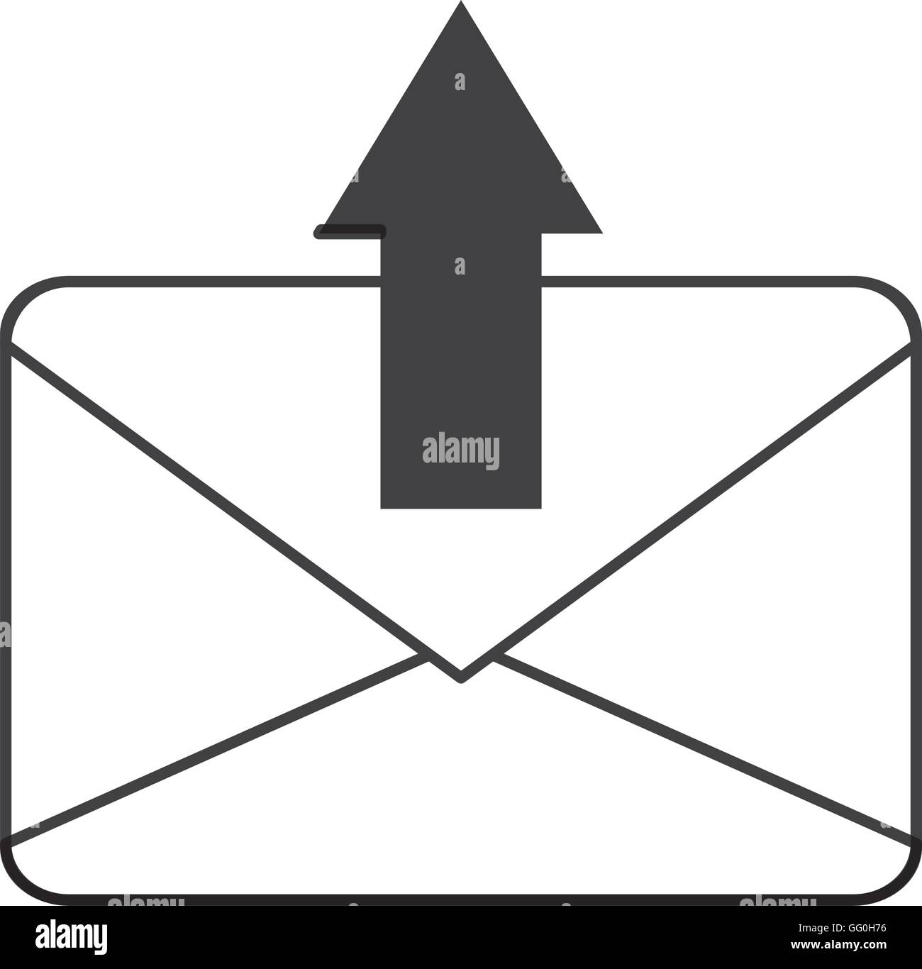 envelope with arrow icon Stock Vector Image & Art - Alamy