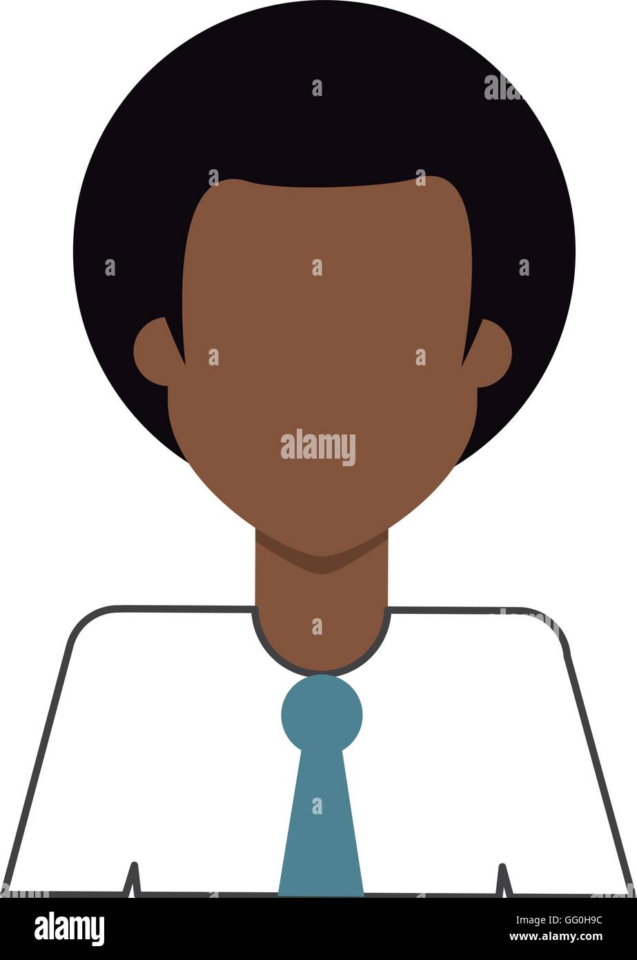 Avatar men dark skin icon hi-res stock photography and images - Alamy