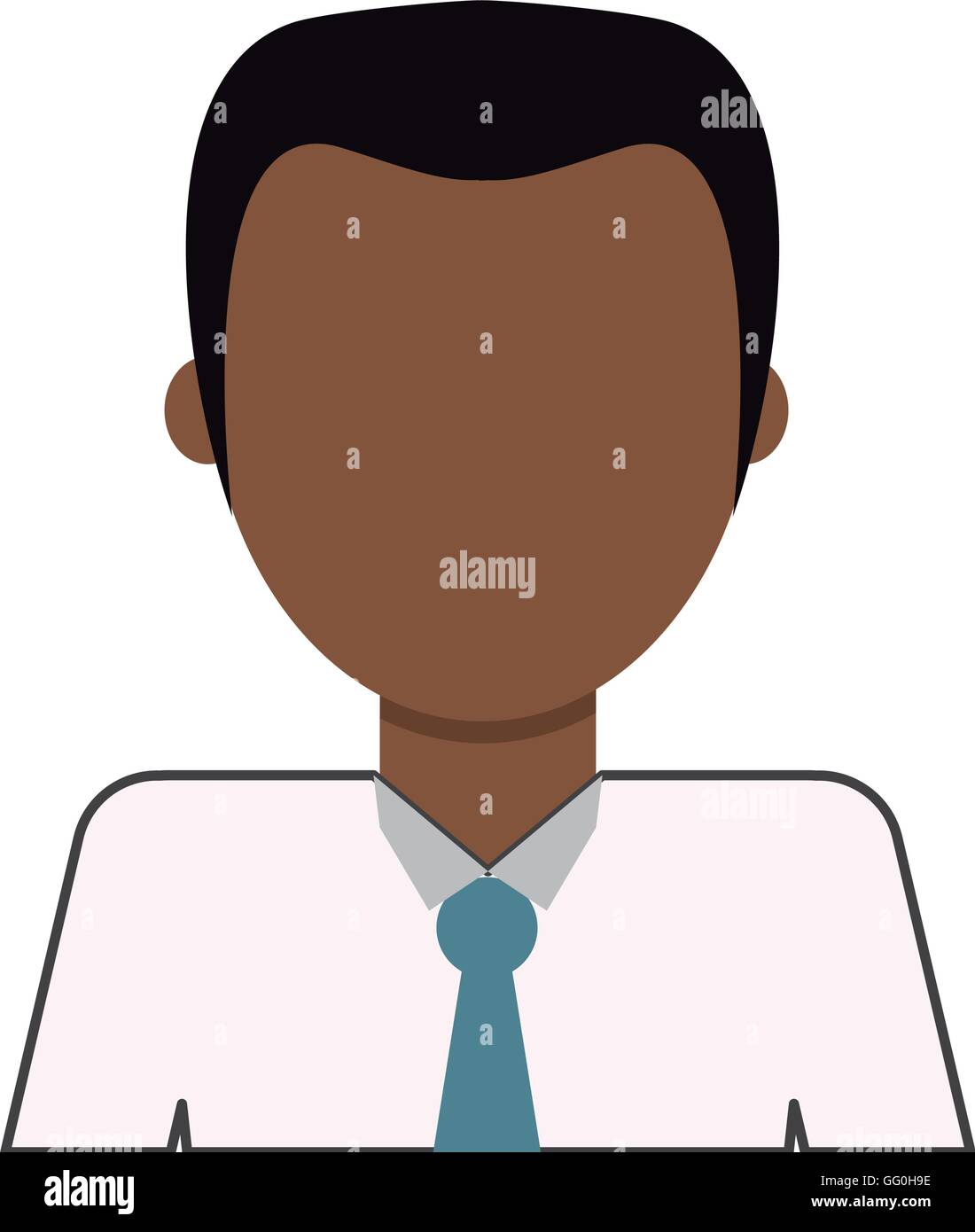 Avatar men dark skin icon hi-res stock photography and images - Alamy