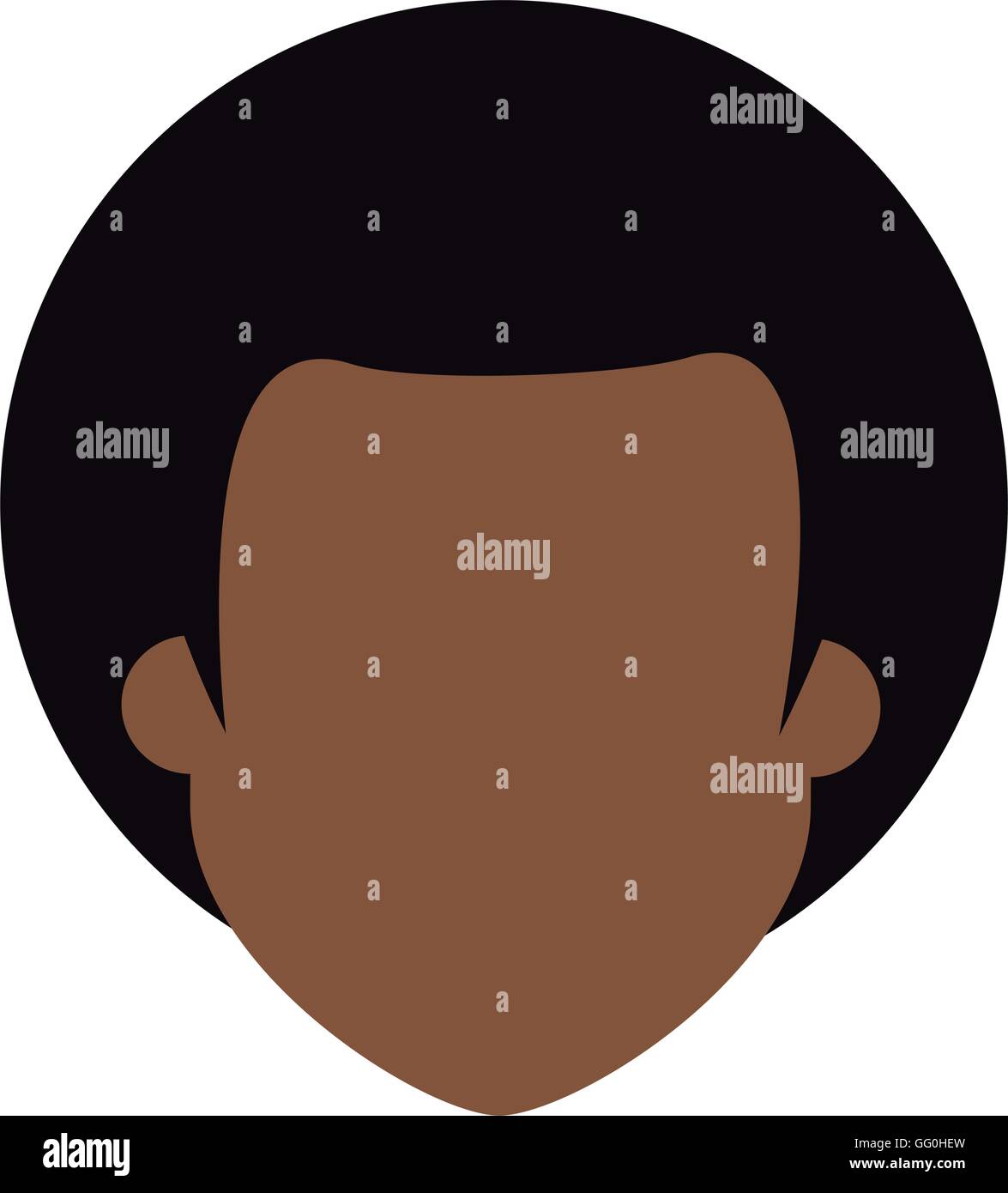 Avatar men dark skin icon hi-res stock photography and images - Alamy