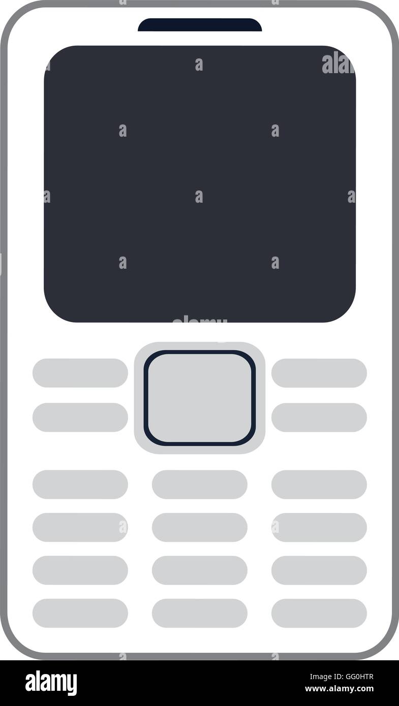 cellphone with buttons icon Stock Vector Image & Art - Alamy