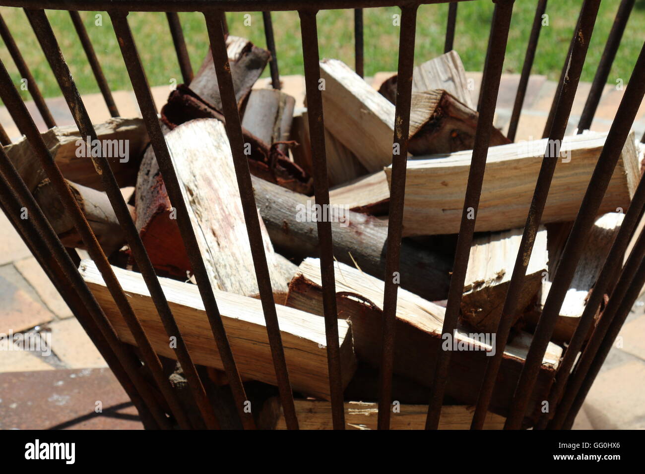 wood fire logs at L'Avenir Wine Estate, Stellenbosch, South Africa ...
