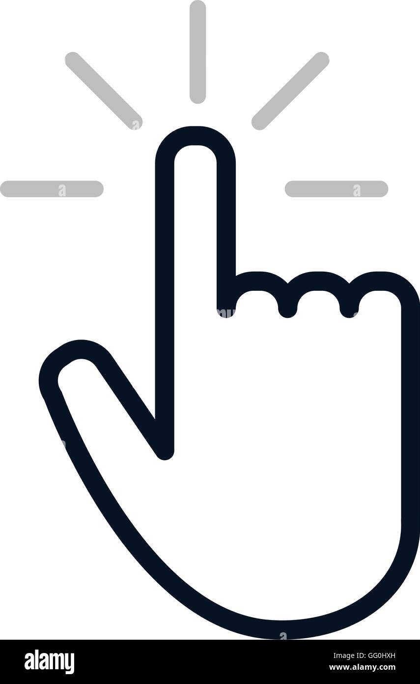 hand pointer icon Stock Vector Image & Art - Alamy