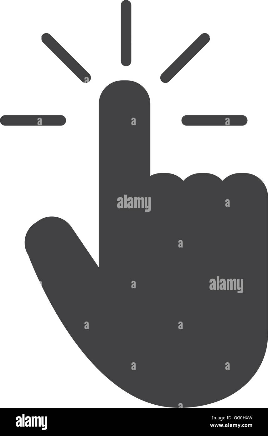Male hand computer mouse Stock Vector Images - Alamy