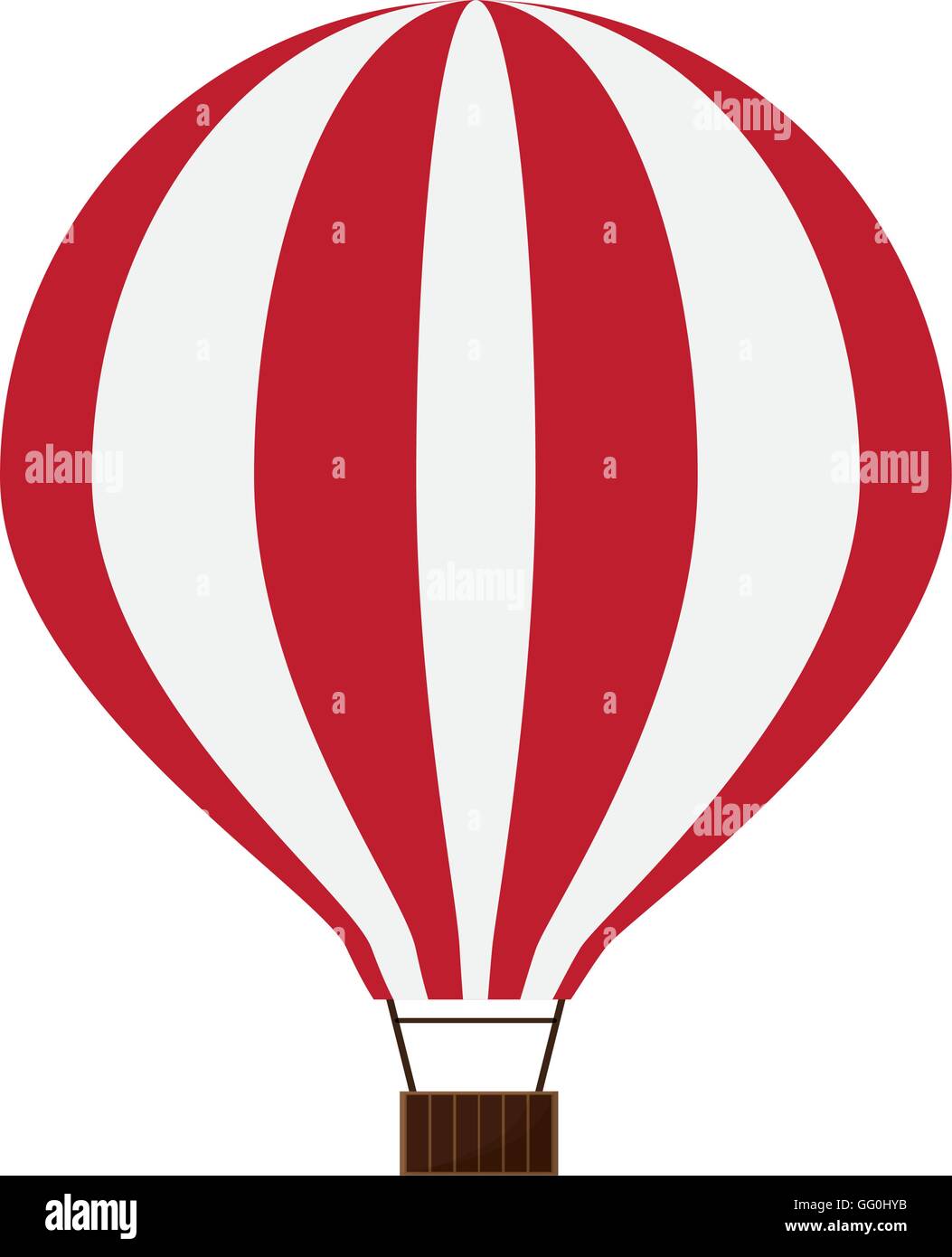 Striped red white hot air Stock Vector Images - Alamy