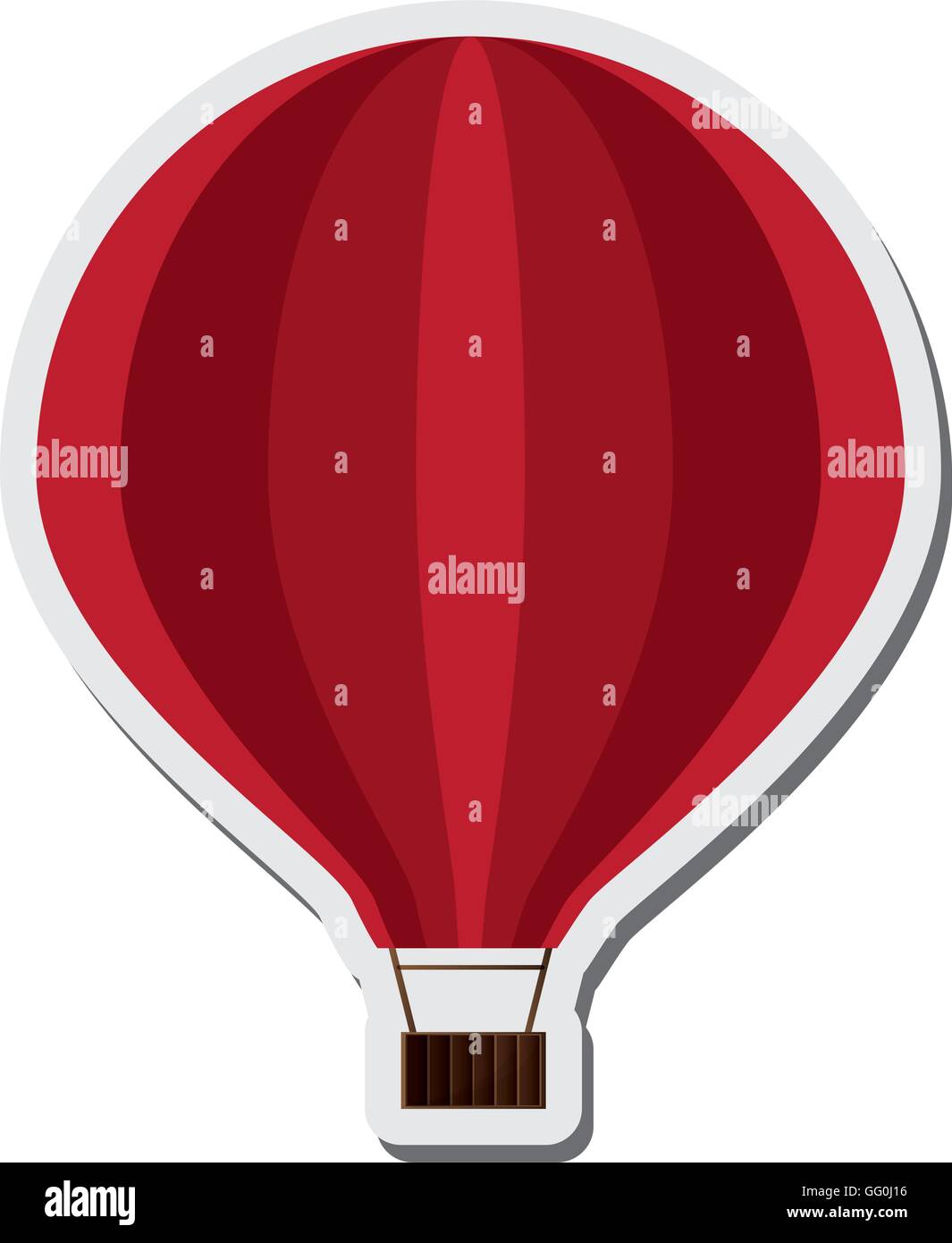 Striped red white hot air Stock Vector Images - Alamy