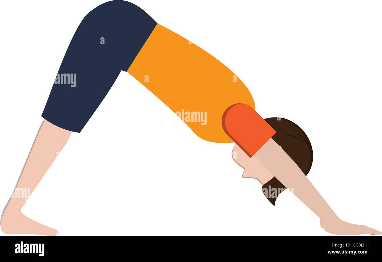 Man in tree yoga Stock Vector Images - Alamy