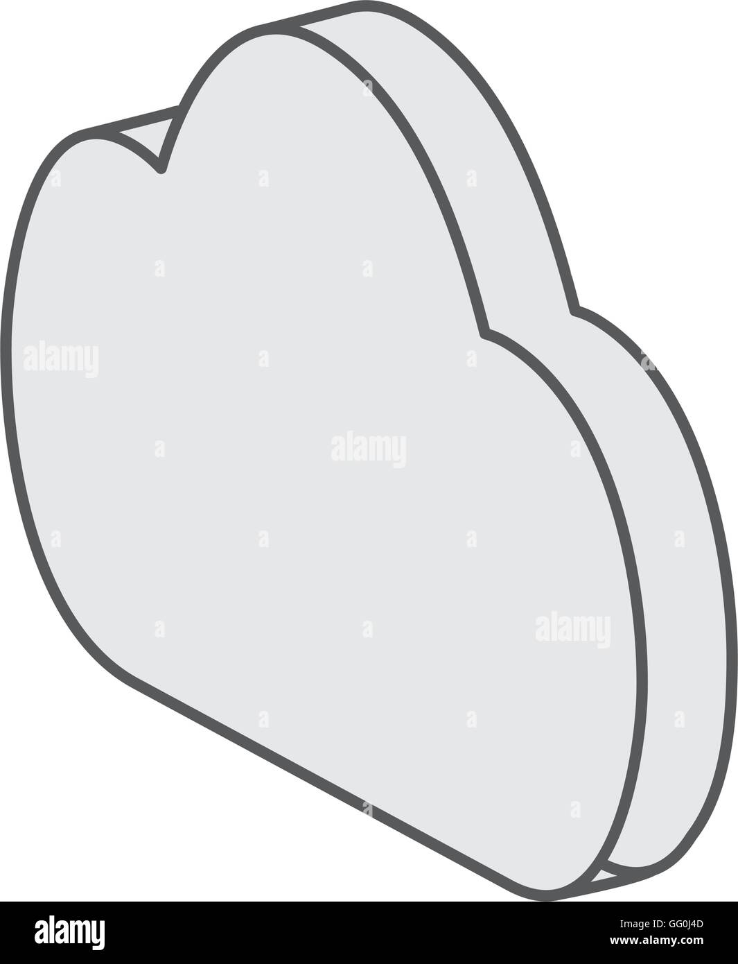 single cloud icon Stock Vector Image & Art - Alamy