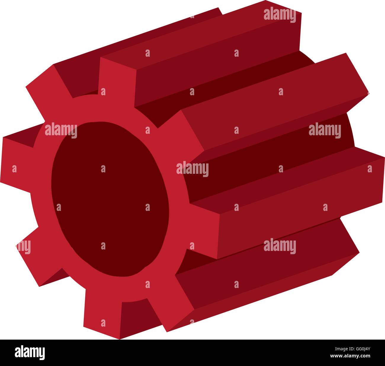 single gear icon Stock Vector Image & Art - Alamy