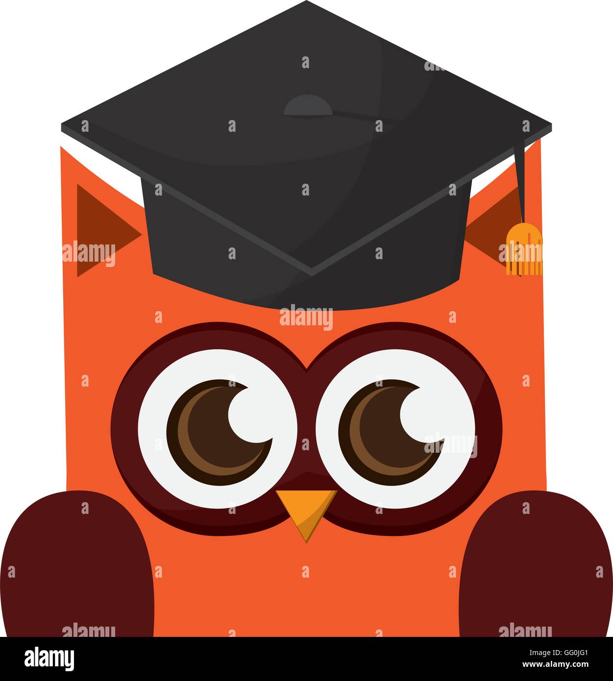 owl cartoon with graduation cap icon Stock Vector Image & Art - Alamy