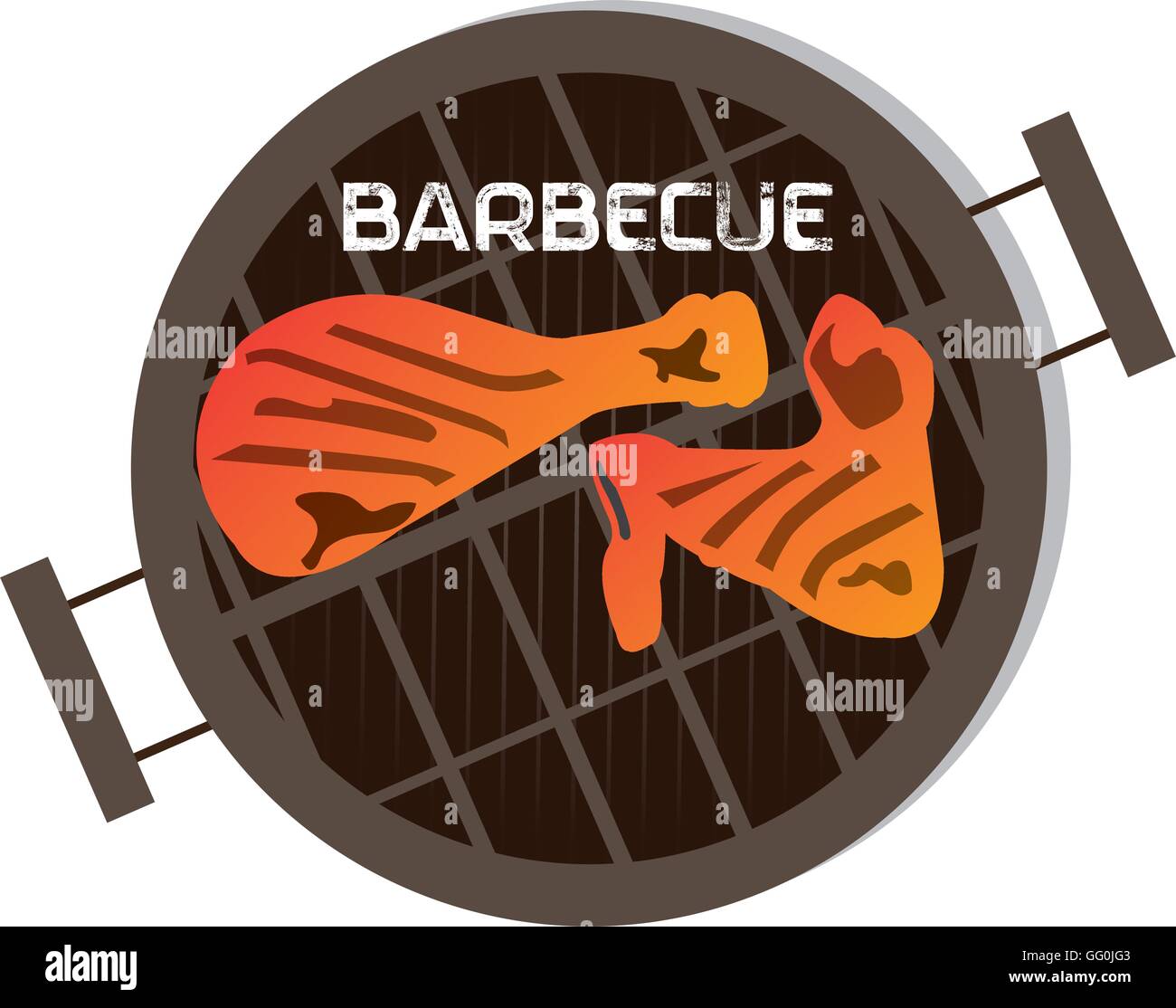 Isolated barbecue label, Vector illustration Stock Vector Image & Art ...