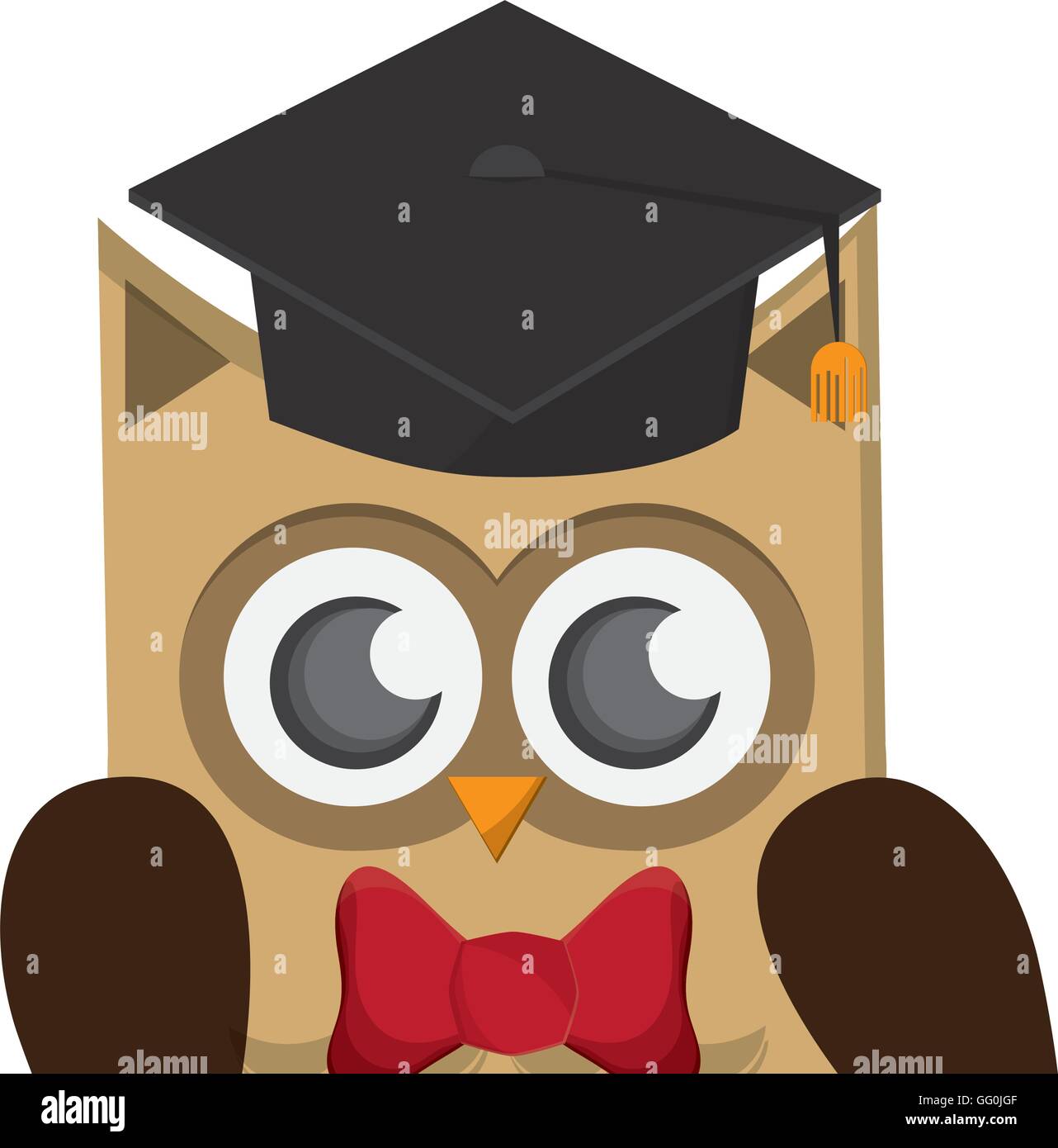 owl cartoon with graduation cap icon Stock Vector Image & Art - Alamy