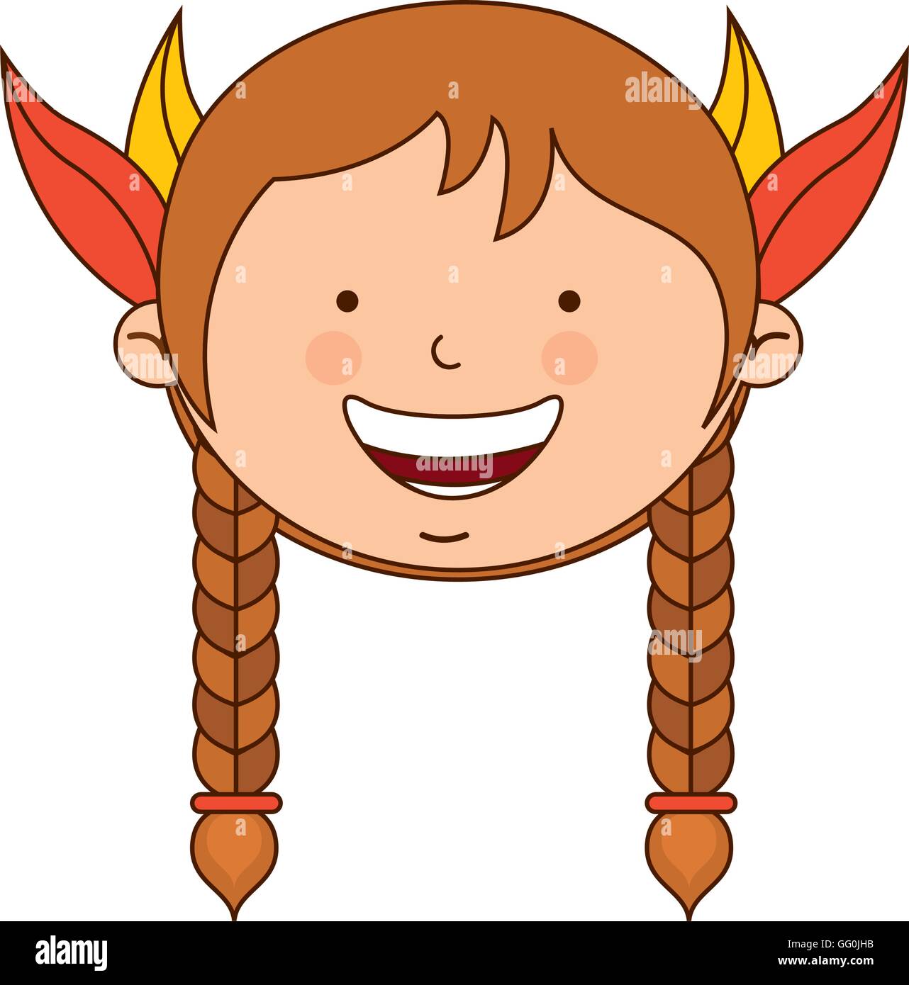 indian girl character icon Stock Vector Image & Art - Alamy