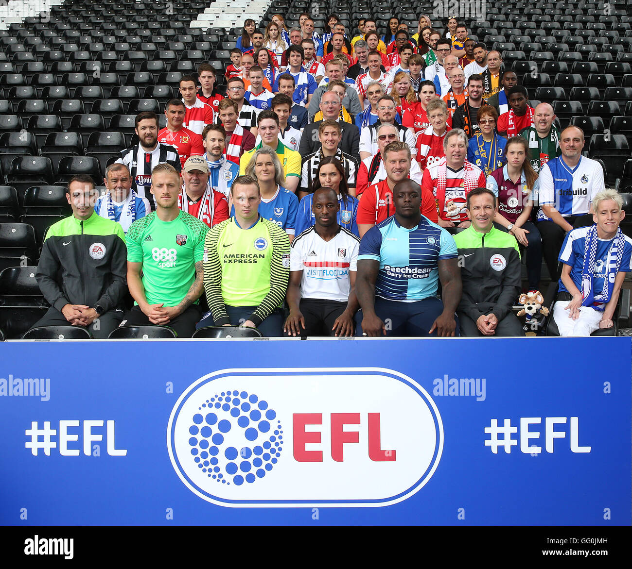 EFL team photo with representative from each of the 72 EFL member clubs ...