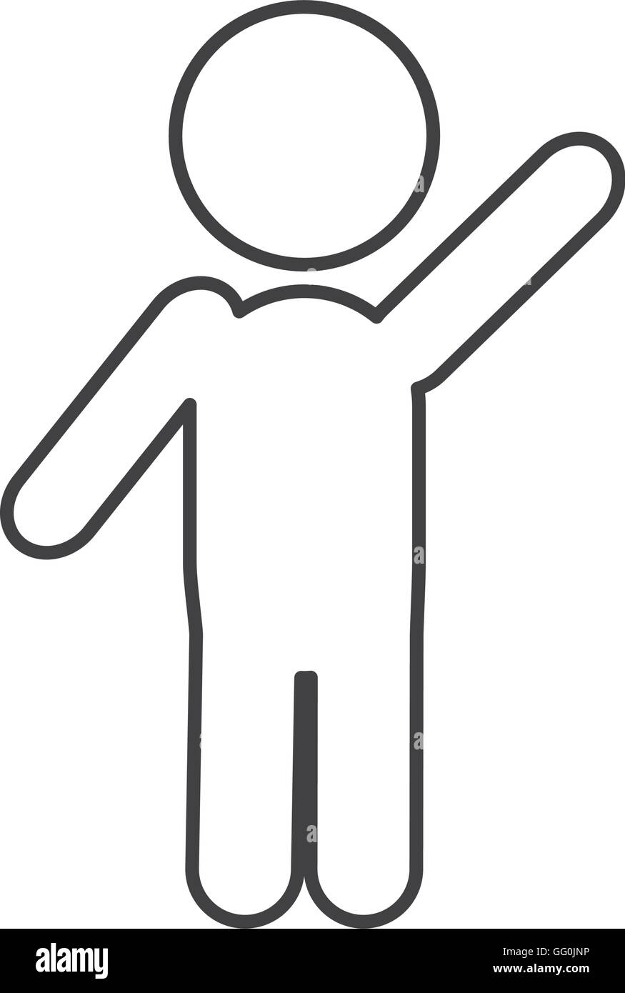 Exit sign man standing Black and White Stock Photos & Images - Alamy