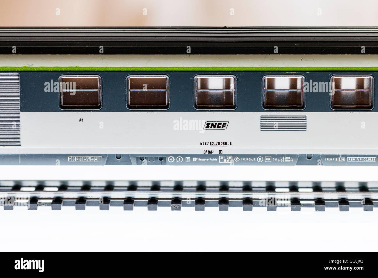 Lima railway HO/OO scale model railway carriage. SNCF, French National ...